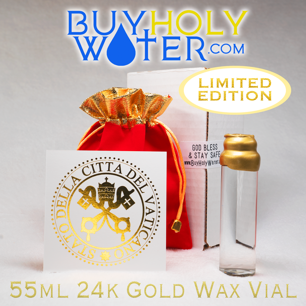 Gold Series Holy Water • Limited Edition 55mL Cork Vial – BHW