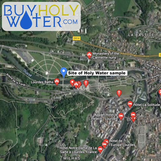 Blessed Hematite & Holy Water Rosary Beads Prayer Religious Necklace – BHW