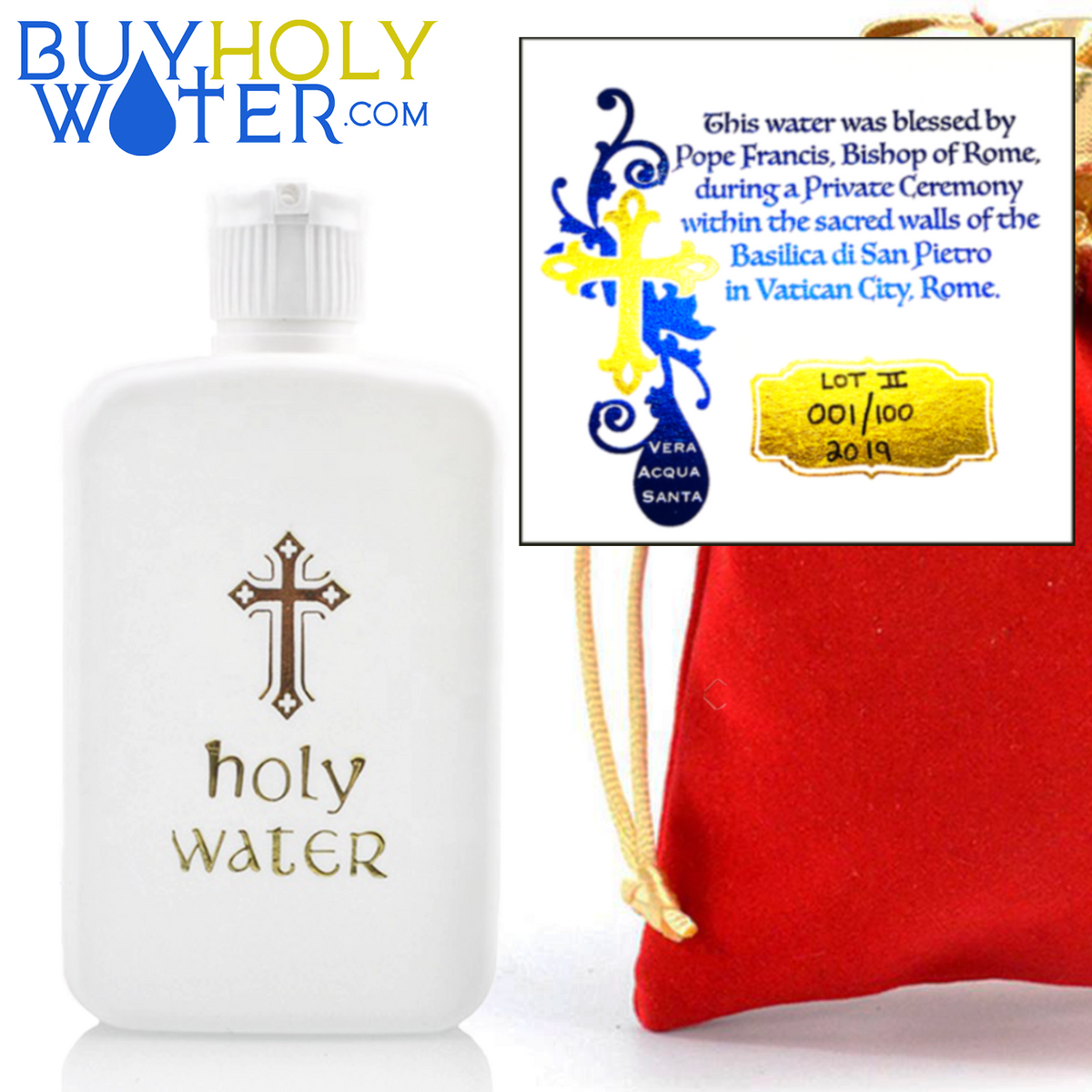 Holy Water Font Portable 100mL Squeeze Bottle Authentic – BHW